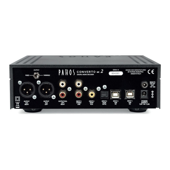 Pathos Converto MK II DAC / Preamp / Headphone Amplifier – Stereo-Direct